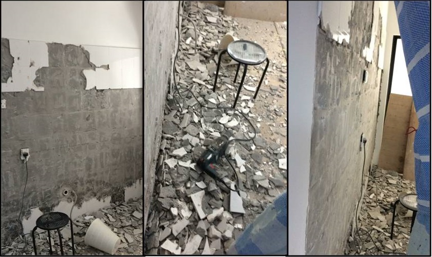 Hacking and Concrete Works - My Glasgow Kitchen